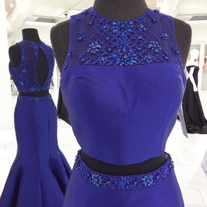 2 Pieces Prom Dress With Keyhole Back on Luulla