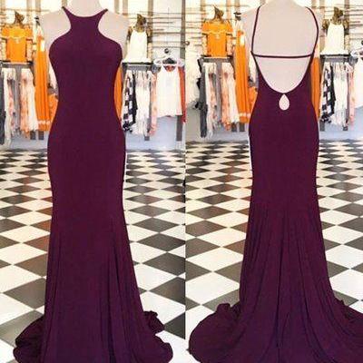 Open Back Sheath Prom Dress on Luulla