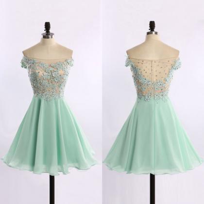 Off Shoulder Short Hoco Party Dress on Luulla