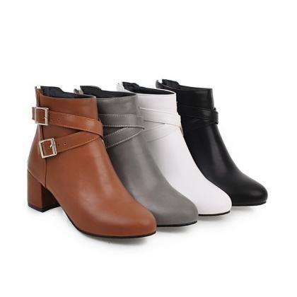 Back Zipper Women Sadals Ankle Boots Winter Shoes on Luulla
