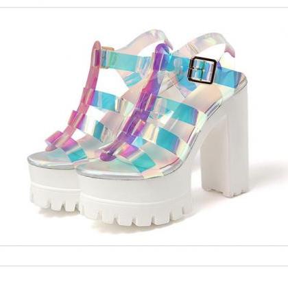 Chrome Platform Sandals Women Shoes on Luulla