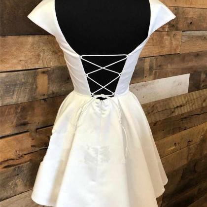 Ivory Short Homecoming Dresses Graduation Dress Short Prom Dress on Luulla