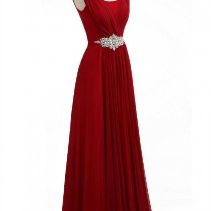 Sleeveless Long Red Pageant Dresses Evening Gowns on Luulla