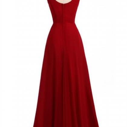Sleeveless Long Red Pageant Dresses Evening Gowns on Luulla