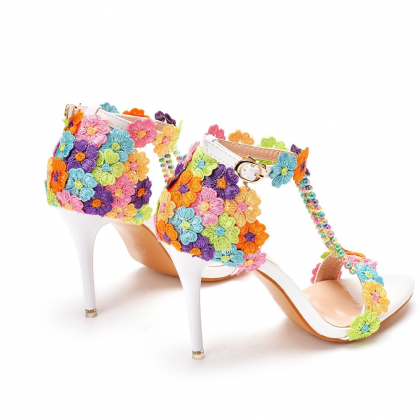 Colorful Prom Heels Sandals Shoes on Luulla