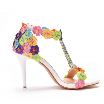 Colorful Prom Heels Sandals Shoes on Luulla