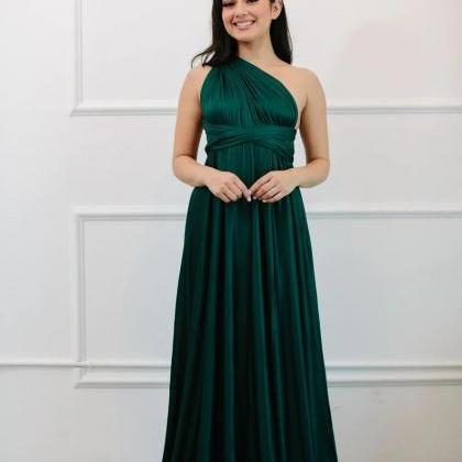 Forest Green Infinity Dress Convertible Bridesmaids Dress Maternity ...