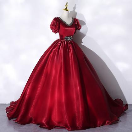 Latern Sleeves Ball Gown Dress on Luulla