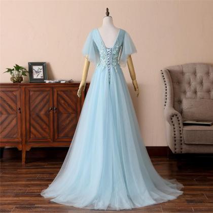 Pale Blue Fairy Tale Pageant Dress Formal Occasion Evening Gown on Luulla