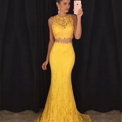 2 Pieces Lace Prom Dress on Luulla