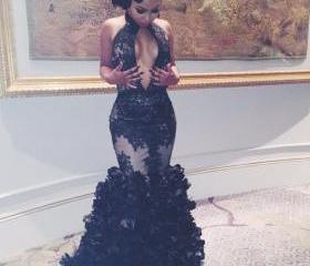 Keyhole Front Mermaid Prom Dress on Luulla