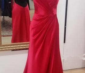 Red Slit Prom Dress With Tie Strings on Luulla