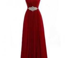 Sleeveless Long Red Pageant Dresses Evening Gowns on Luulla