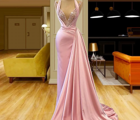 Pink Evening Gown Long Pageant Dress on Luulla