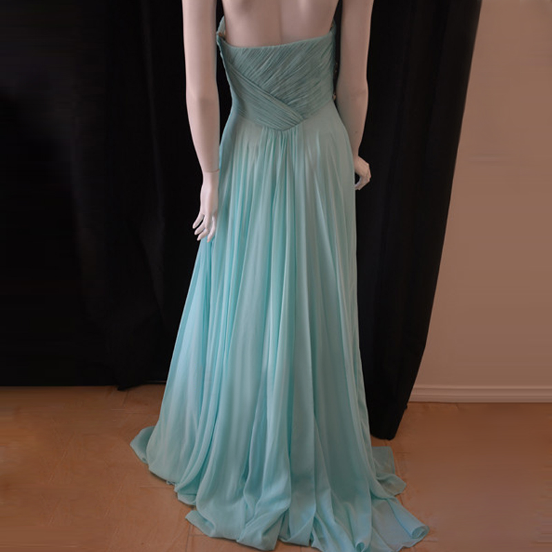 Light Blue Long Formal Occasion Dress With Crystals on Luulla