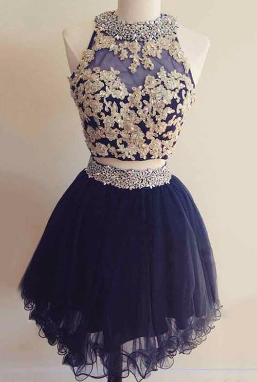 Two Pieces Short Junior Prom Dress on Luulla