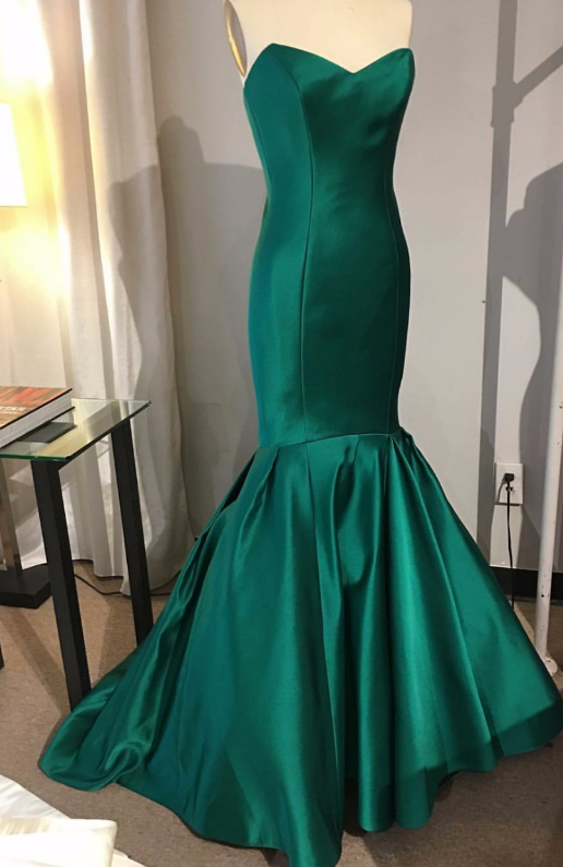 Emerald Green Mermaid Prom Dress on Luulla