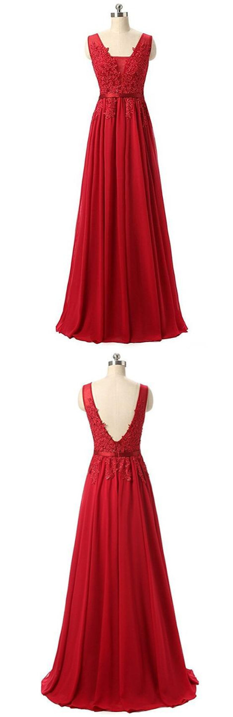 Long Red Formal Occasion Dress on Luulla