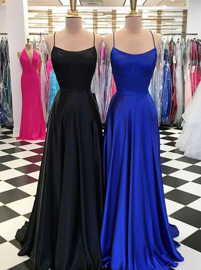 Scoop Neckline Simple Long Prom Dress Pageant Dress on Luulla