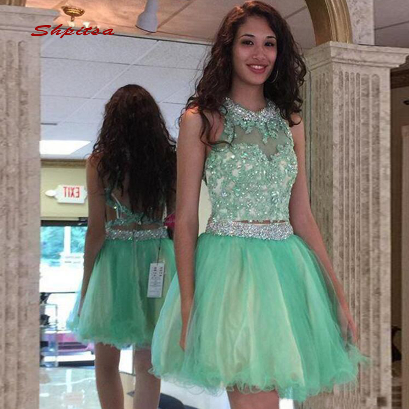 2 Pieces Graduation Dress Short Prom Dresses on Luulla