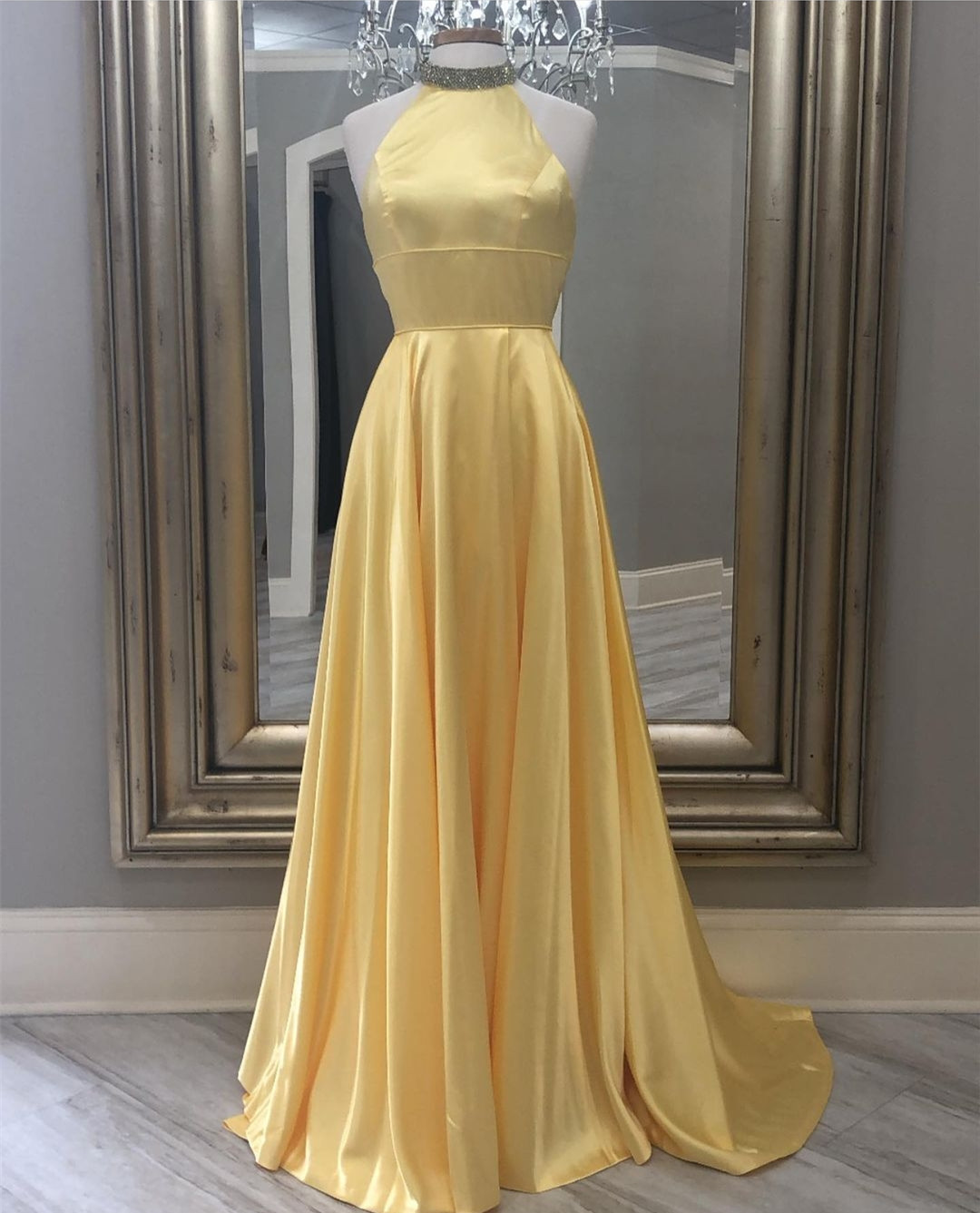 Long Yellow Prom Dresses For Women Formal Dress Evening Gowns on Luulla