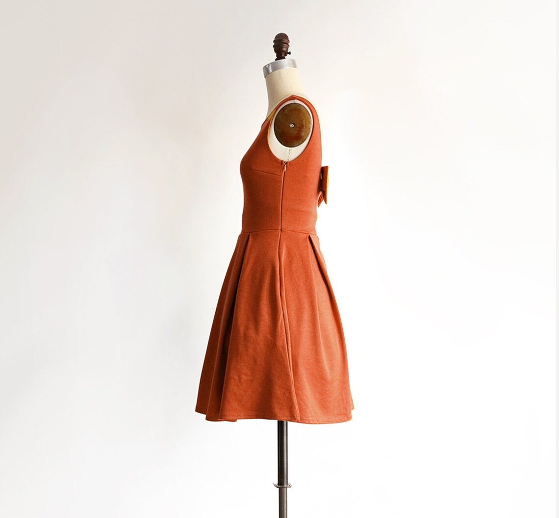 Burnt Orange Short Hoco Dresses Homecoming Semi Formal Occasion Gowns ...