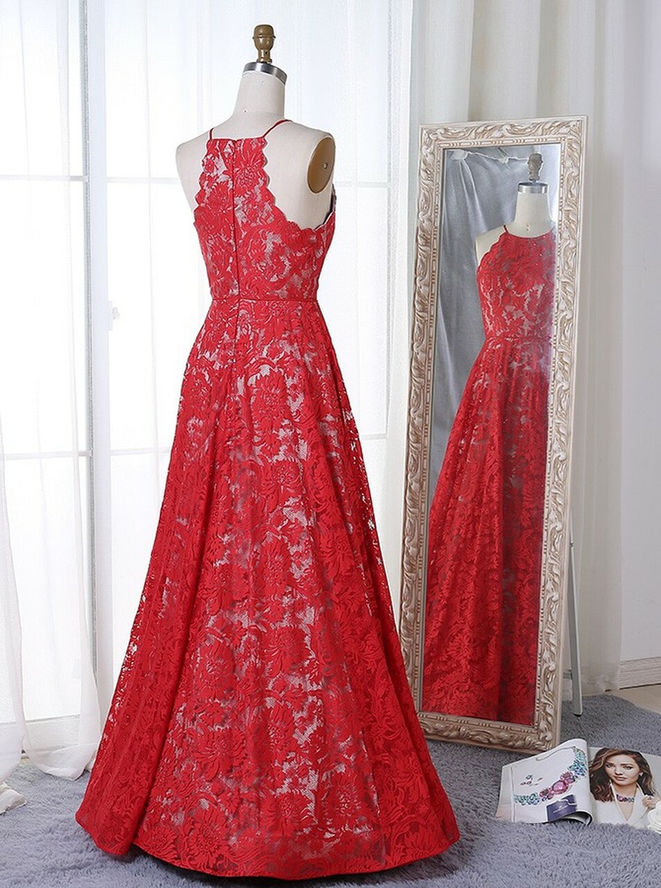 Sleeveless Long Prom Dresses Floor Length Evening Gowns on Luulla