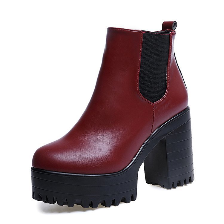 Slip On Platform Women Boots on Luulla
