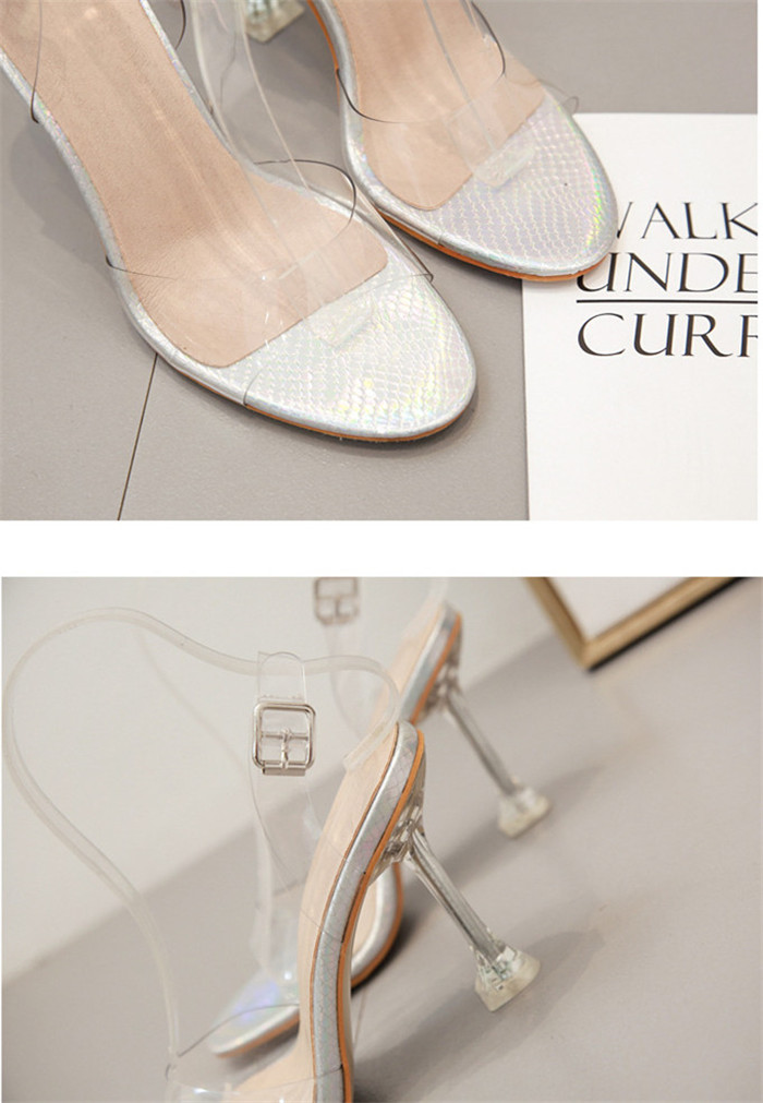 Sling Back Silver Sandals on Luulla
