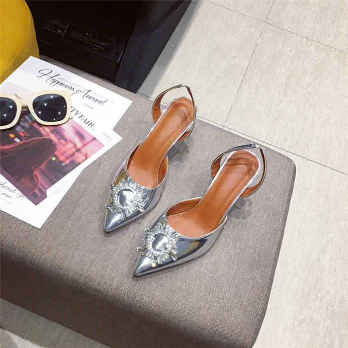 Slingback Black Silver Sandals on Luulla
