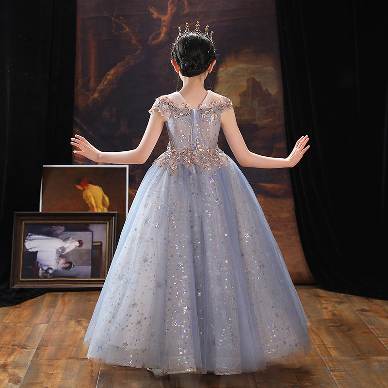 Cap Sleeves Girl Pageant Dress on Luulla