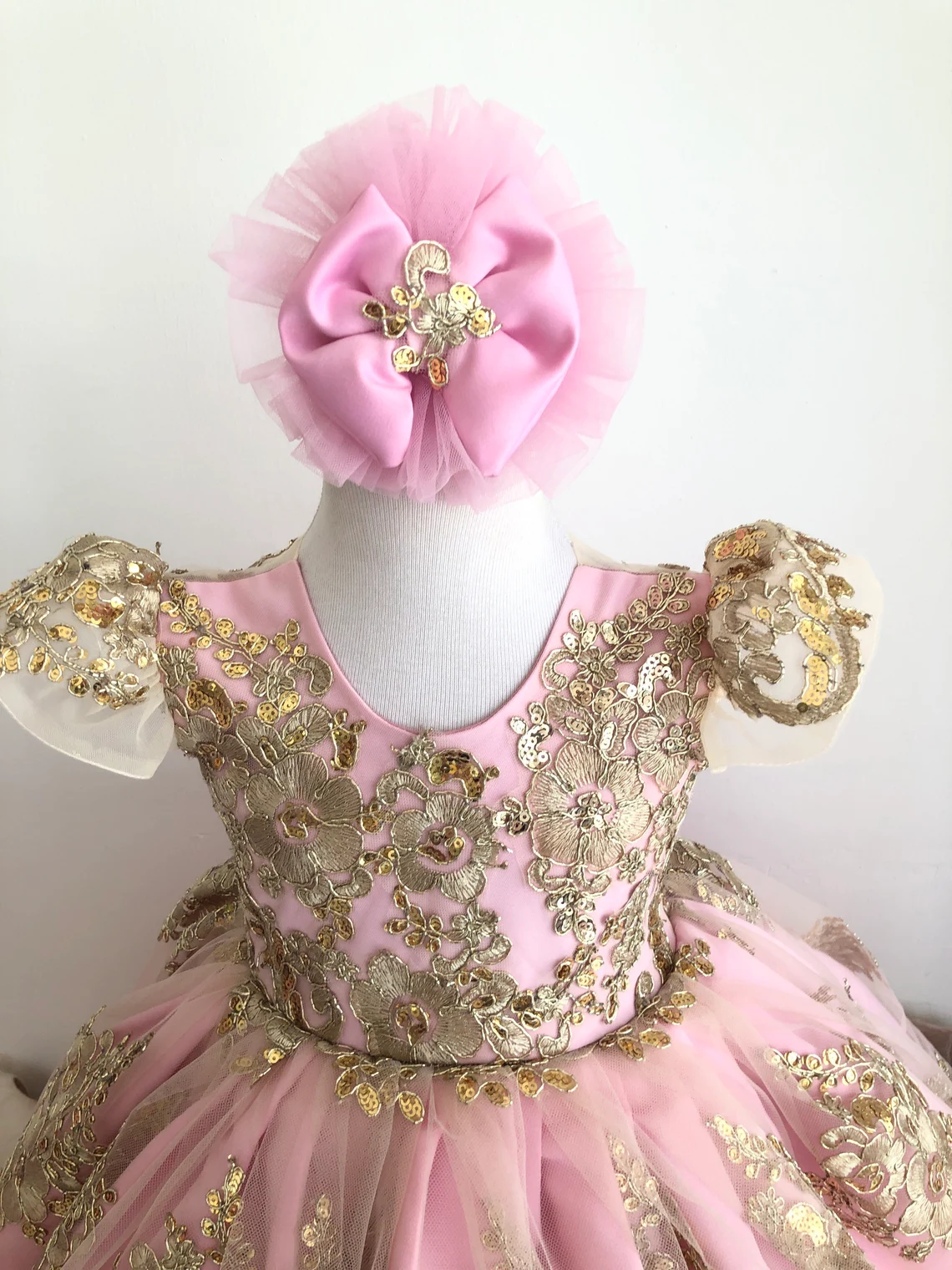 Flower Girl Birthday Wedding Tutu Custom Evening Gown Baby Kids Girls ...