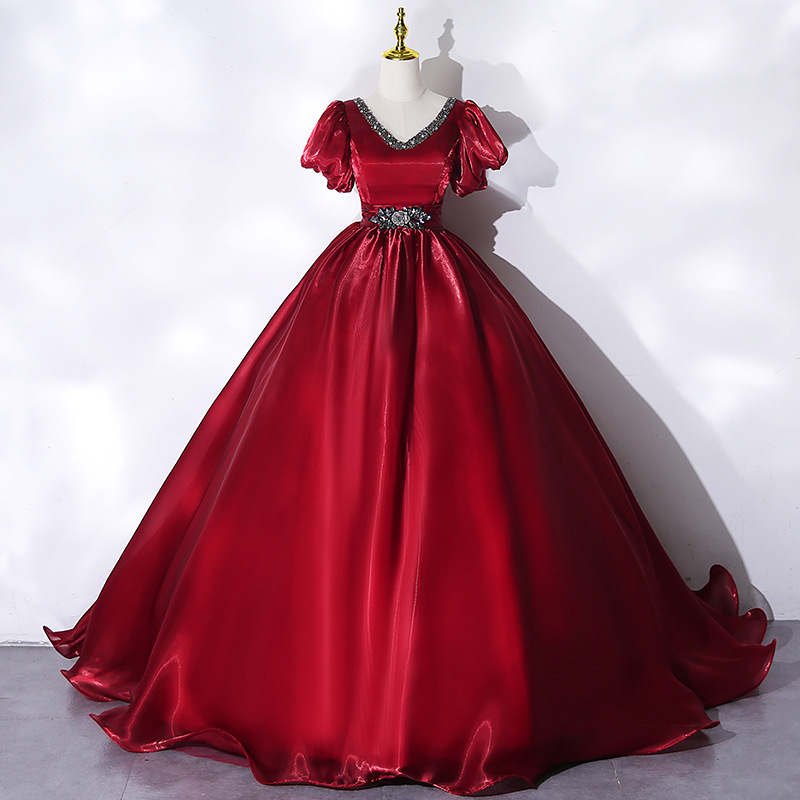 Latern Sleeves Ball Gown Dress on Luulla