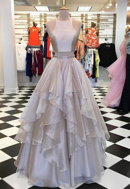 Two Pieces Organza Prom Dress on Luulla