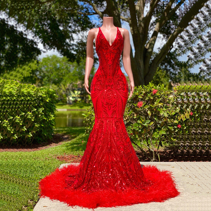 Fit To Flare Red Prom Dress Pageant Gown on Luulla