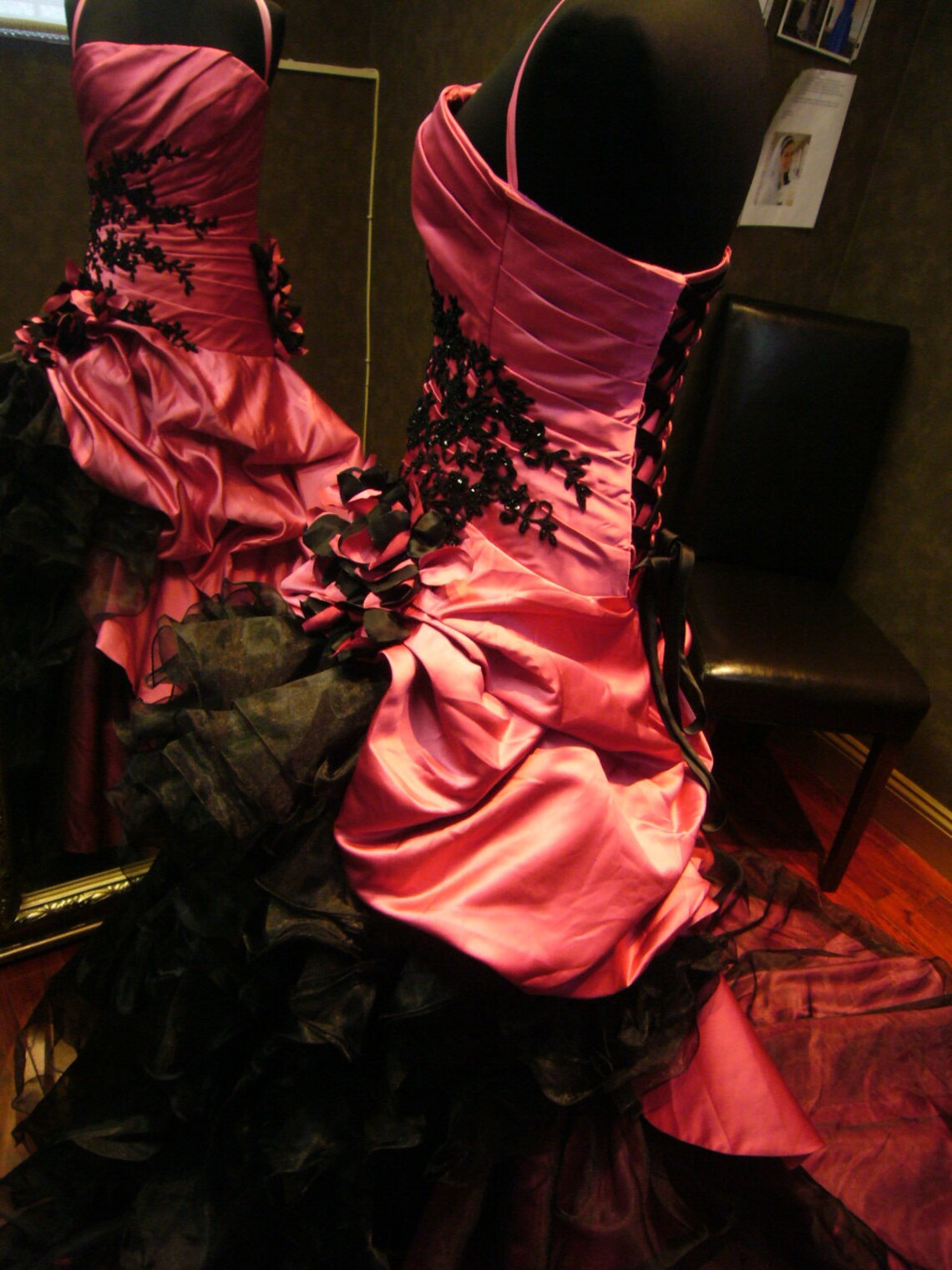 Satin And Organza Gothic Wedding Dress on Luulla