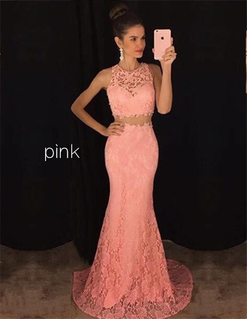 2 Pieces Lace Prom Dress on Luulla