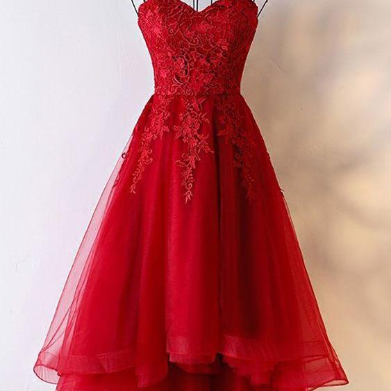 Sweetheart Neckline Short Red Party Dress on Luulla