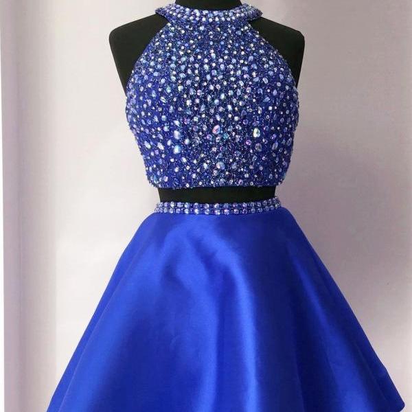 Two Pieces Graduation Dress Short Prom Dress Homecoming Dress on Luulla