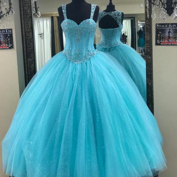 Blue 15 Years Ball Gown Quinceanera Dress on Luulla
