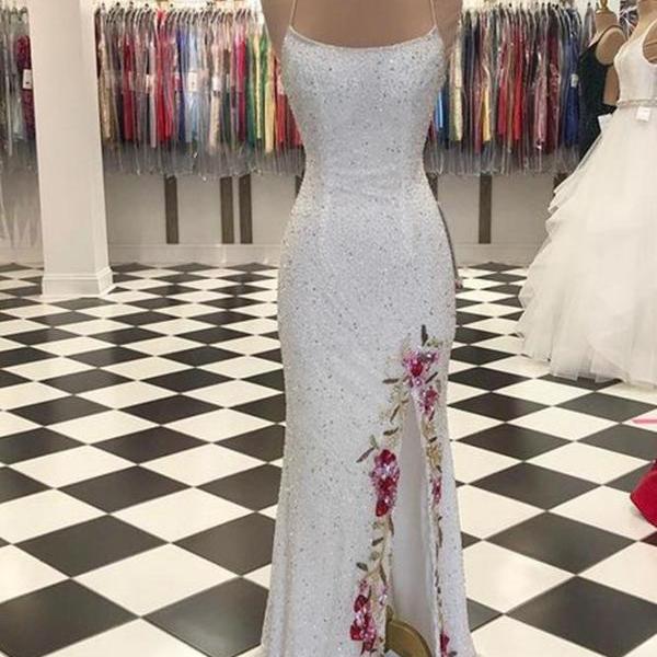 Long Sleeve Maroon Organza Mermaid Prom Dress With Illusion Bodice on ...