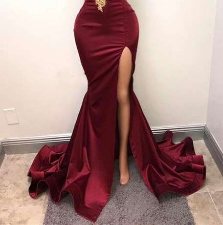 Prom Dress With Split on Luulla