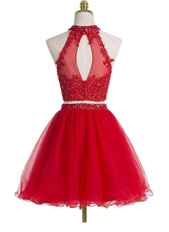 2 Pieces Red Homecoming Dress Graduation Dress on Luulla