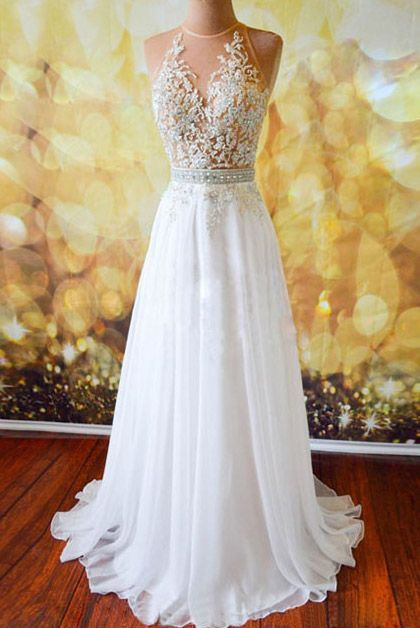 White Prom Dress on Luulla