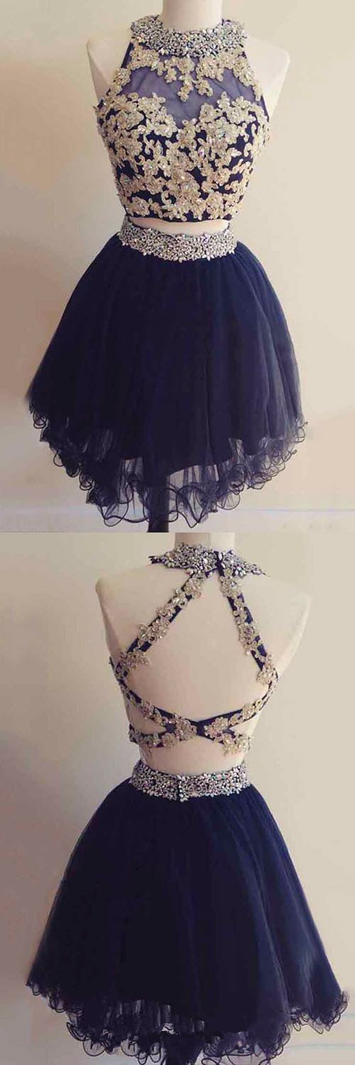Two Pieces Short Junior Prom Dress on Luulla