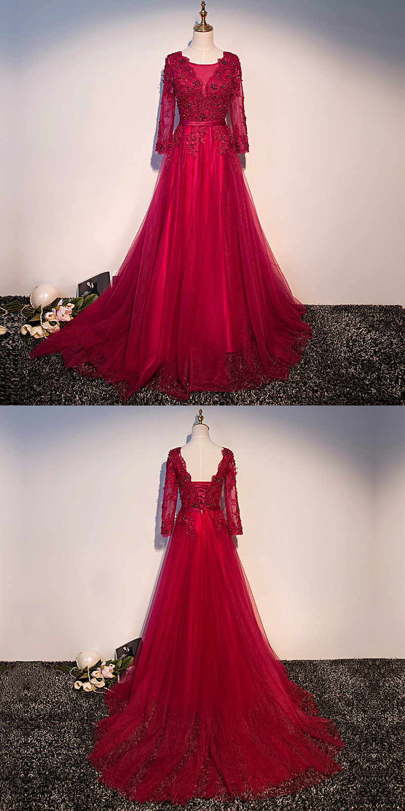 Long Sleeves Formal Occasion Dress Evening Dress on Luulla
