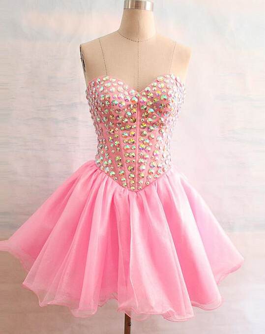 Short Graduation Dress With Crystals on Luulla