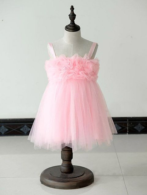 Pink Flower Girl Toddler Tutu Dress on Luulla