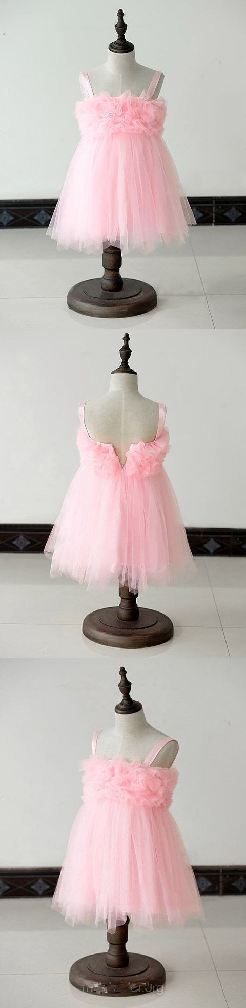 Pink Flower Girl Toddler Tutu Dress on Luulla