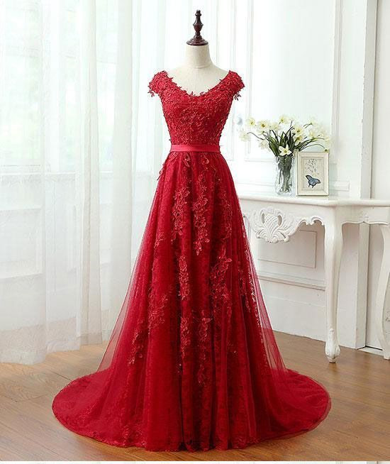 Long Red Evening Dress on Luulla